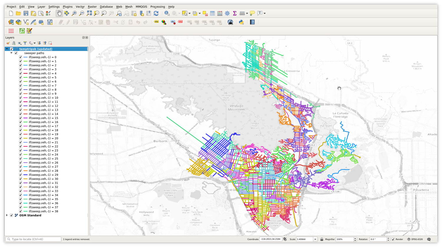 Animations of routes